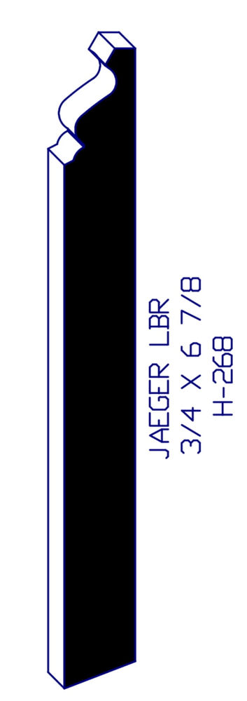 5/8 x 7-1/4 Base Ultralite (163E7M) (Sold in 16' Lengths) at Jaeger Lumber | MDF Mouldings