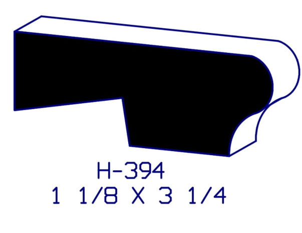 Window Stool General Mahogany 3-1/4 at Jaeger Lumber | Hardwood Mouldings