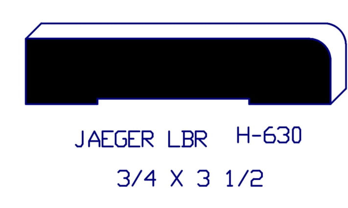 3/4 x 3-1/2 Sanitary Casing Oak at Jaeger Lumber | Hardwood Mouldings