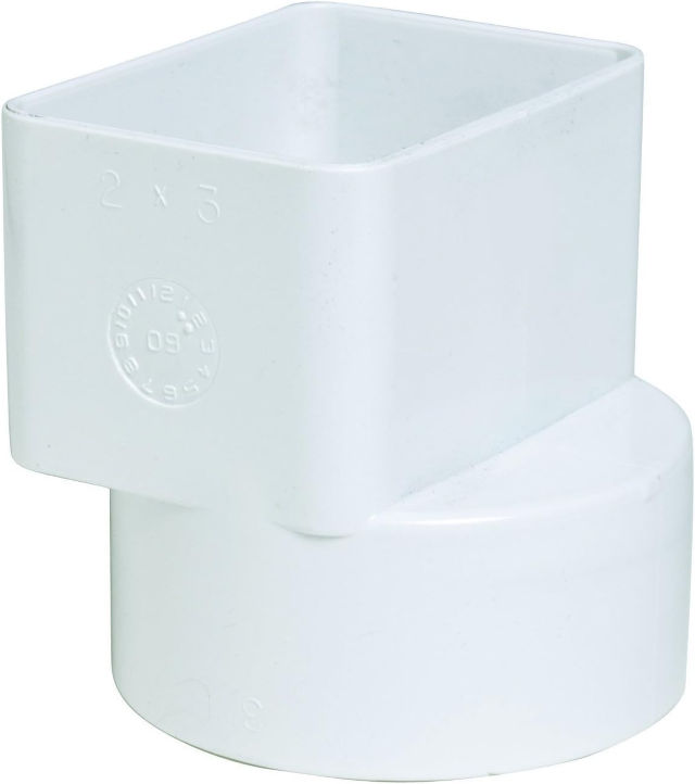 Shop 2" x 3" 3" Downspout Adapter PVC (50/ctn) at Jaeger Lumber ...