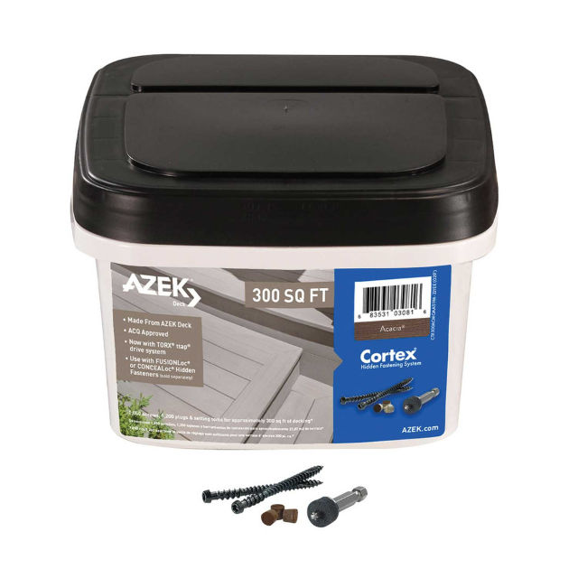Fastenmaster 2-1/2" Cortex AZEK® Deck Slate Gray 300 sq ft. at Jaeger ...