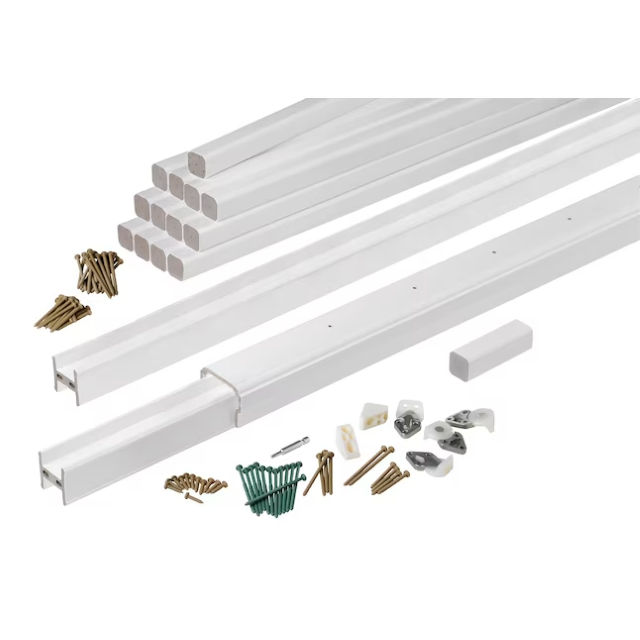 8 ft. x 36 in. White Universal Rail Kit at Jaeger Lumber | Timbertech ...