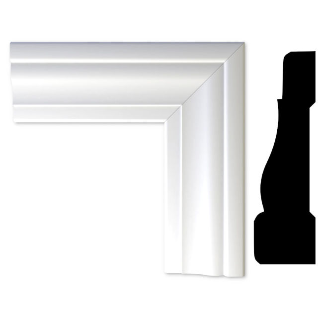 Shop Casing 2 1/4 Colonial 7' Leg Clear B8753 at Jaeger Lumber | Casings