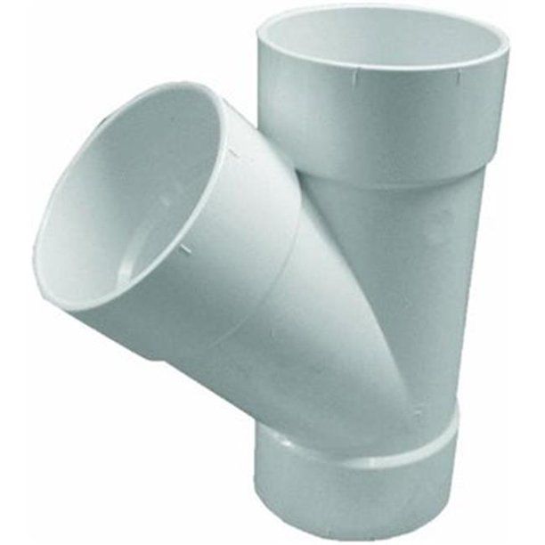 4" Wye PVC (24/ctn) at Jaeger Lumber | Plumbing Pipes, PVC & Accessories