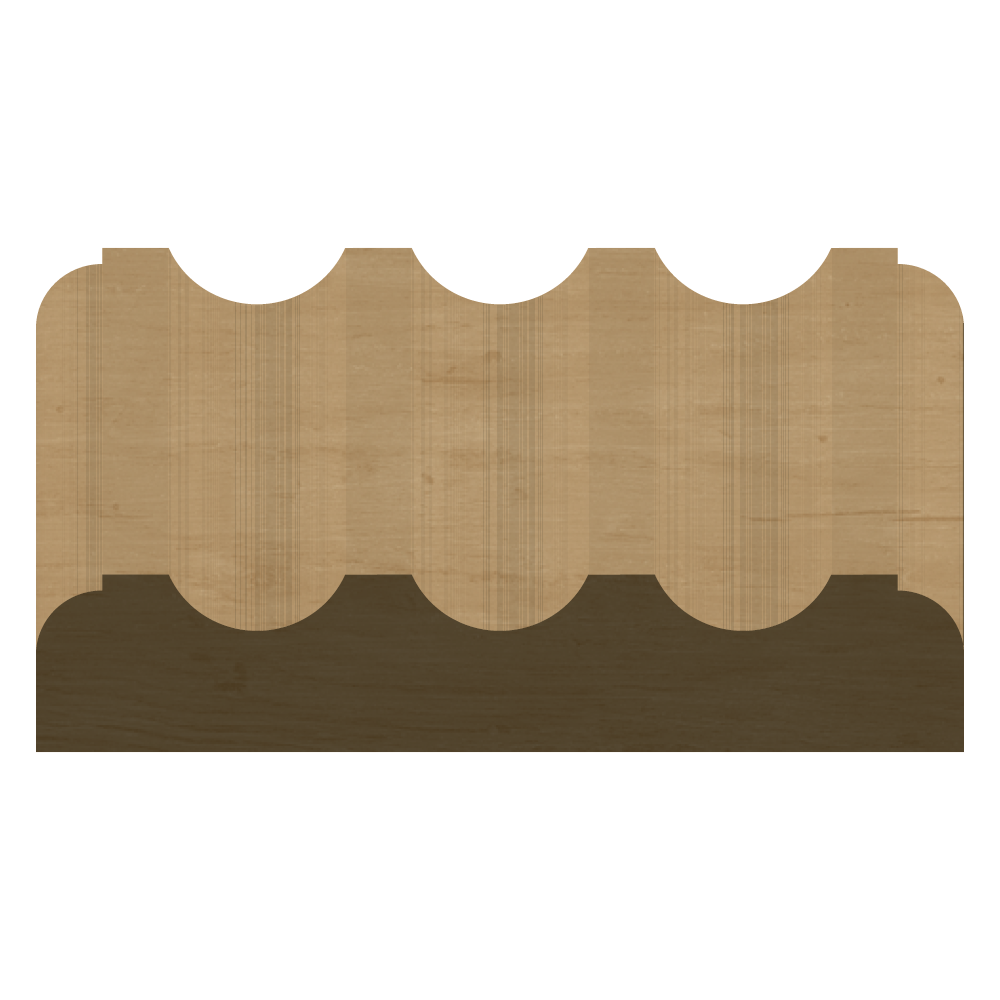 Shop Fluted Casing 11/16" x 3-3/8" Solid LF at Lengefeld Lumber Company ...