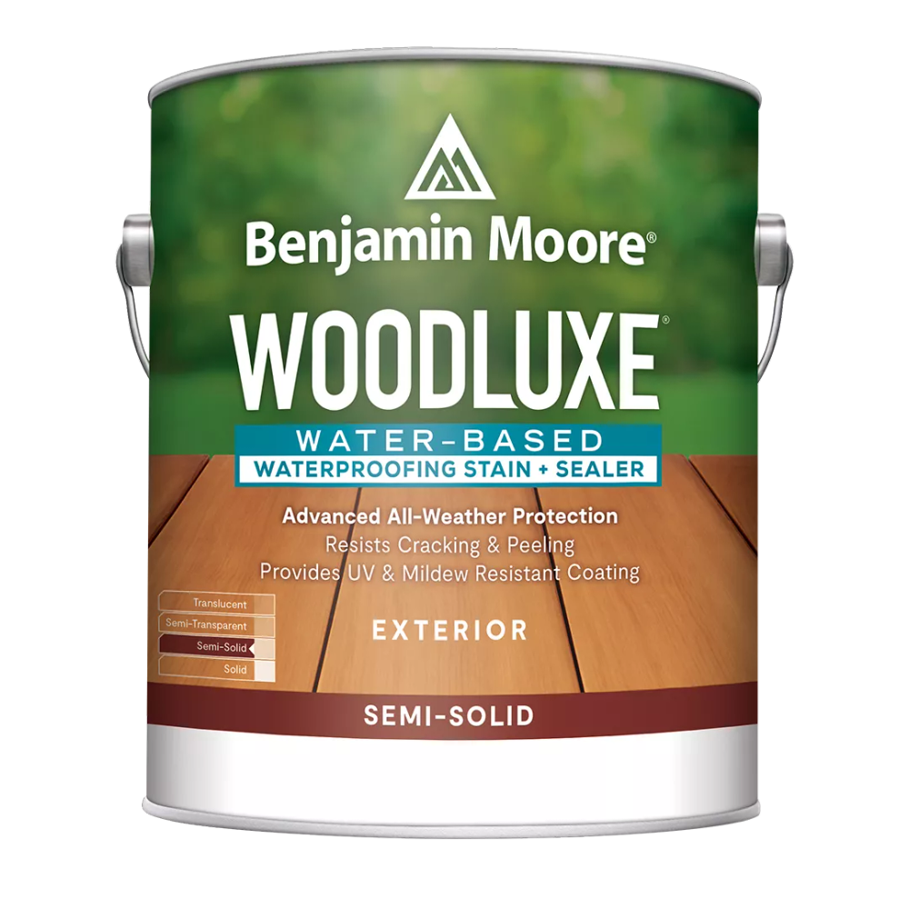 Benjamin Moore Woodluxe Water-Based Waterproofing Stain + Sealer Semi ...
