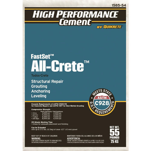 All-Crete Fast Set Repair 55# at Moore Lumber and Hardware Co | Other ...
