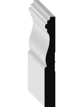 Metrie 1/2 x 4-3/16 Heritage Base 16' - Primed Pine at Moscow & Pullman ...