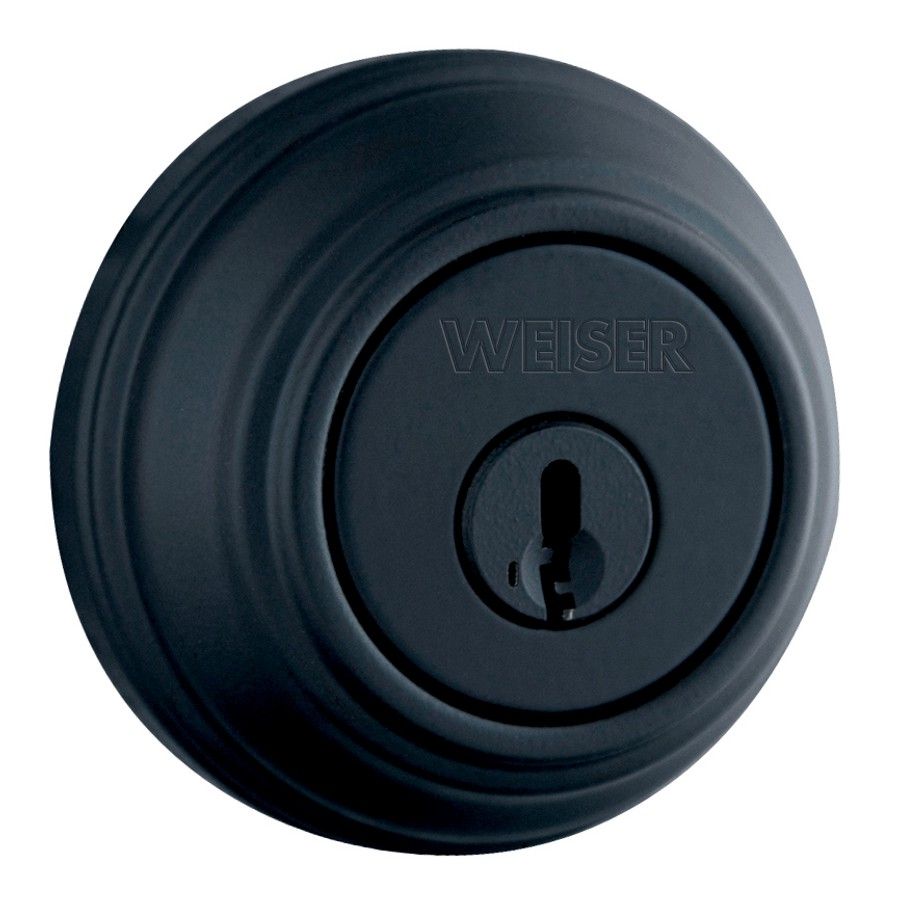 Weiser Lock Iron Black Single Cylinder Smart Key Deadbolt Lock at New ...