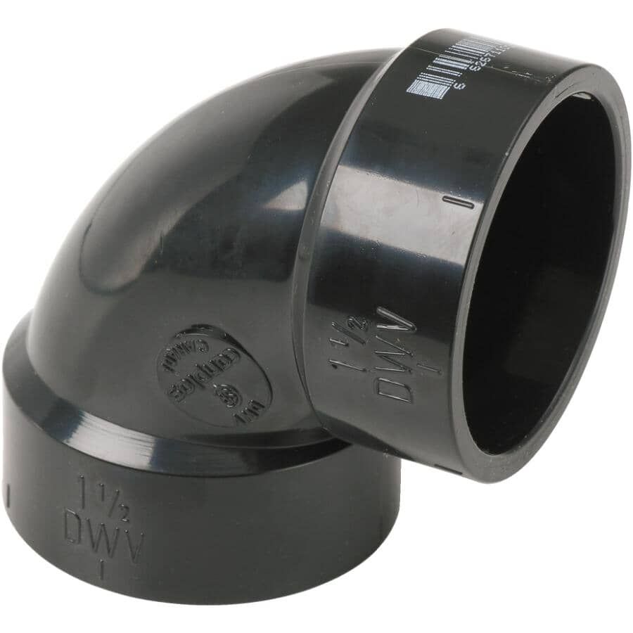 Canplas 1-1/2" Hub x Hub ABS 90 Degree Elbow at New Canadians Lumber ...