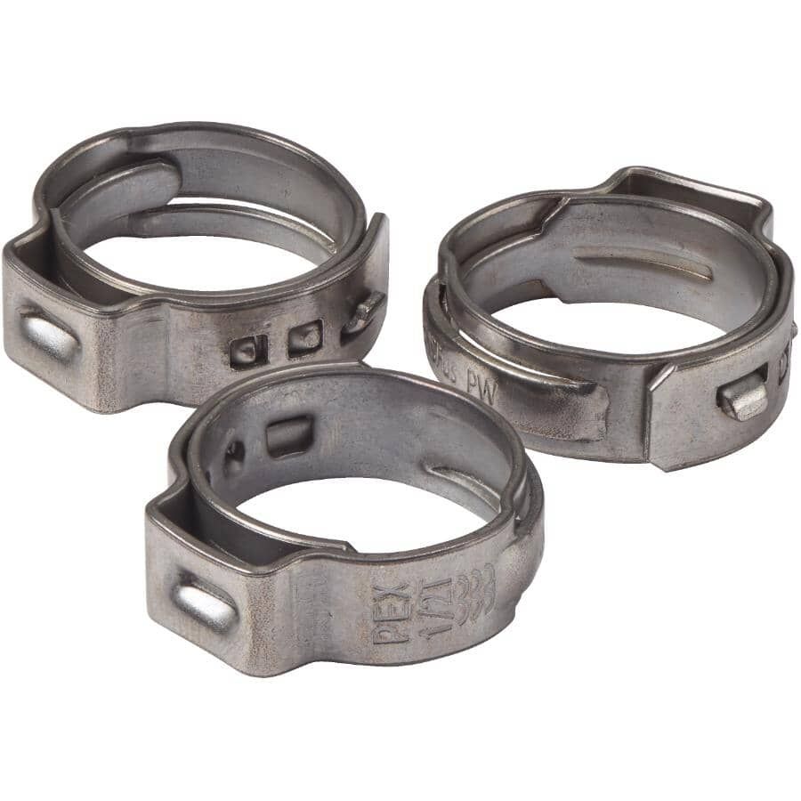 Waterline Products 1/2" Stainless Steel Surlok Pipe Clamps - 50 Pack at ...