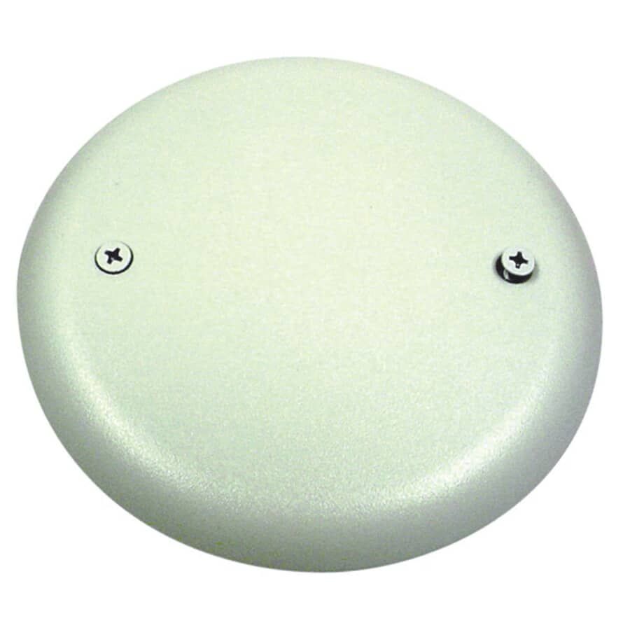 Carlon White Round Flat Single Box Blank Ceiling Cover at New Canadians ...