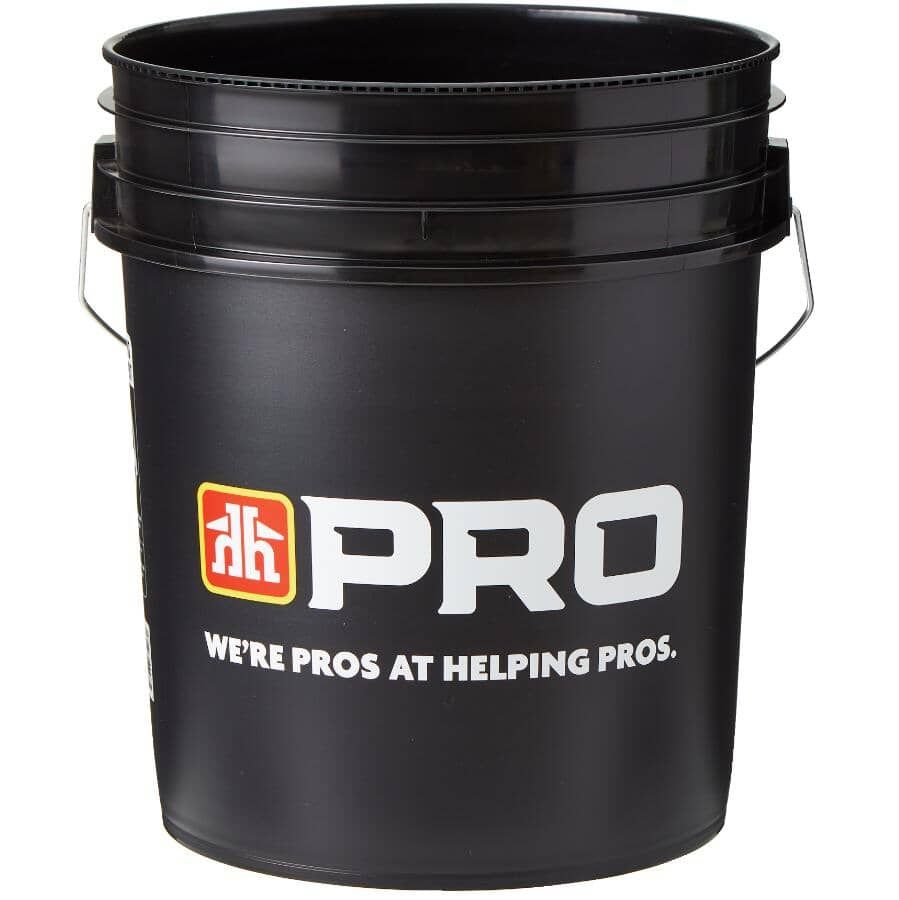 PRO 19L Black Plastic Utility Pail at New Canadians Lumber | Housewares