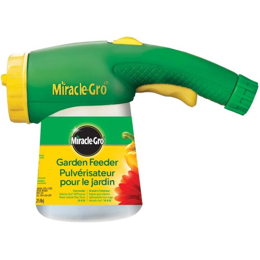 Miracle-Gro Garden Feeder Hose End Sprayer with All Purpose Plant Food ...