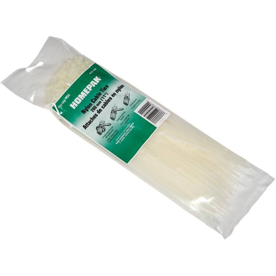11" Natural Cable Ties - 100 Pack at New Canadians Lumber | Connectors