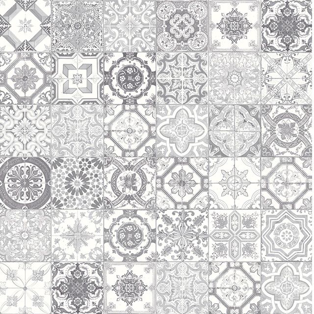 8x8" Marrakesh HD Porcelain Tile - Grey & White - (Price Per Square ...