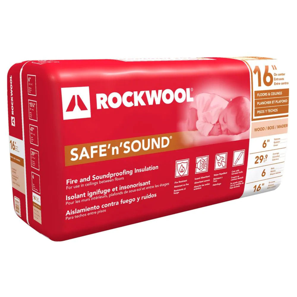R16 3x24" Rockwool Safe'n'Sound Steel Stud Insulation at New Canadians ...