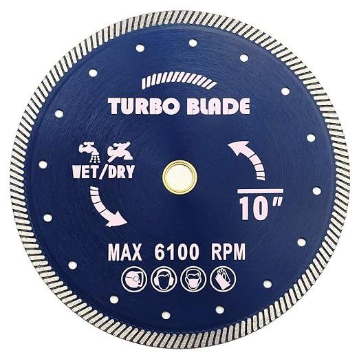 Gazel 7" Turbo Concrete-8000 Diamond Tip Mason Blade ( Green ) at ...