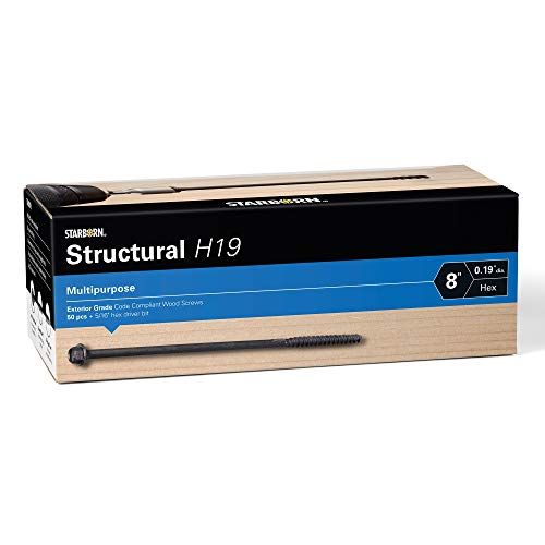 8" MULTI SCREW H19 50 PC. at Niece Lumber | Starborn Structural Screws