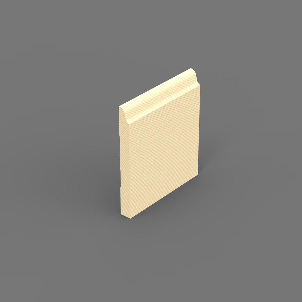 9/16 x 5-1/4 Base Pine PFJ 16' at Requarth Co | Wood Base