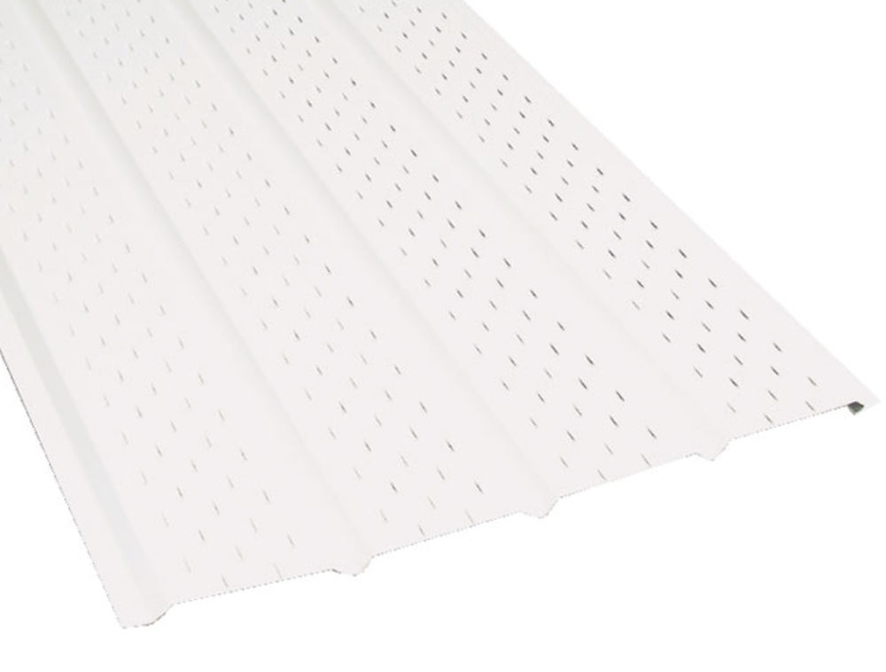 12'x16" Aluminum Perforated Soffit White SP100 - 2 Panel at United ...
