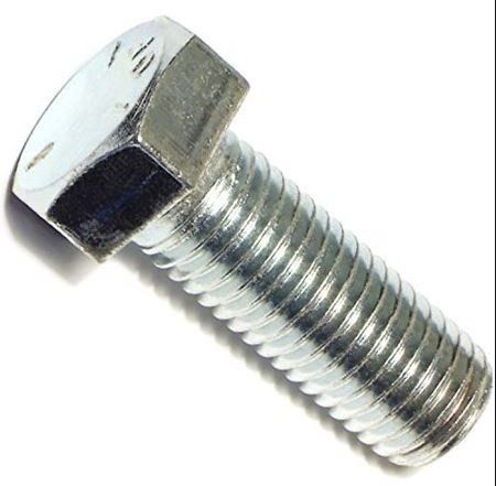 7/8"-9 x 3-1/2" Hex Cap Bolt, Grade 5, Zinc Plated (2-pack) at ...