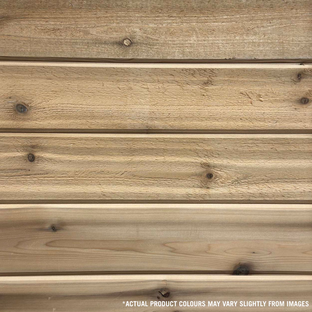 Red Cedar V-joint T&G 1” x 6” Knotty at Monaghan Lumber | Wall ...