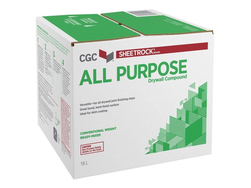 Sheetrock All-Purpose Drywall Compound, Ready-Mixed, 16 L at Downtown ...