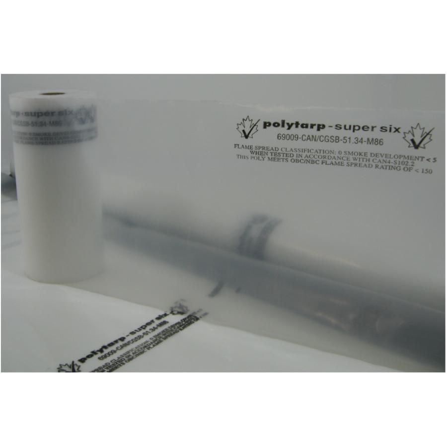 Poly 10'x150' Roll Super Six 6mil Clear Film at Downtown Lumber ...