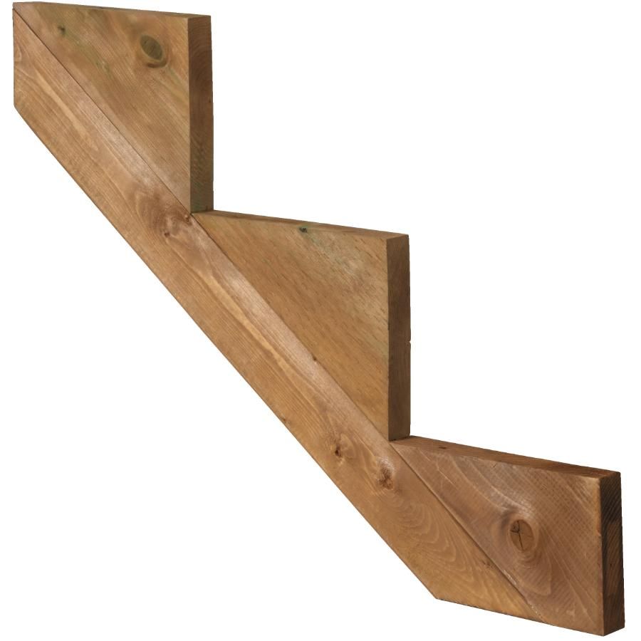 3-Step Sienna Pressure Treated Stair Stringer at Downtown Lumber ...