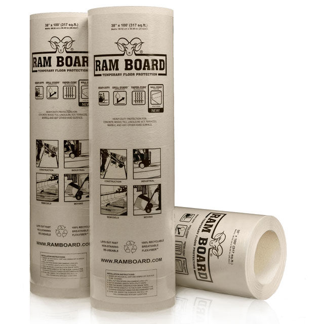 Ram Board Temporary Floor Protection 38"x100' at Downtown Lumber | Job ...