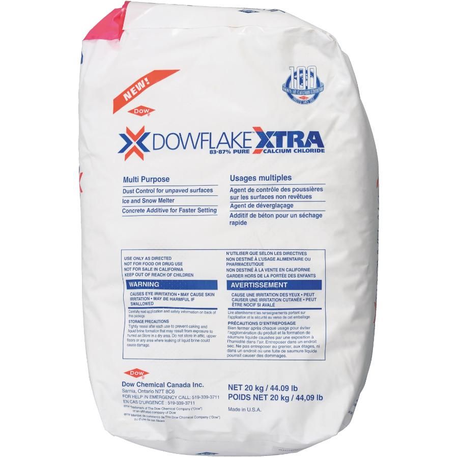 Calcium Chloride DOWFLAKE Xtra 20kg ( Ice Melter ) at Downtown Lumber ...