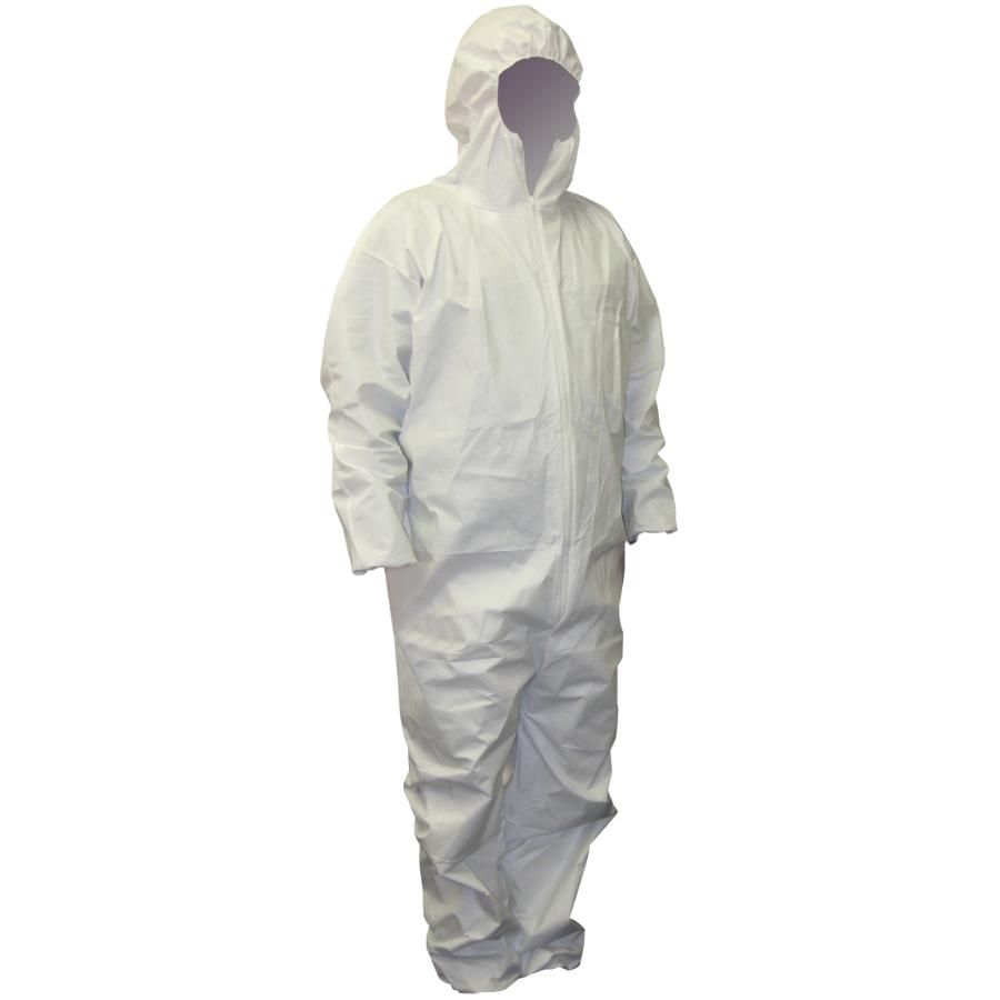 Men's Extra Large White Disposable Coveralls at Downtown Lumber | Job ...