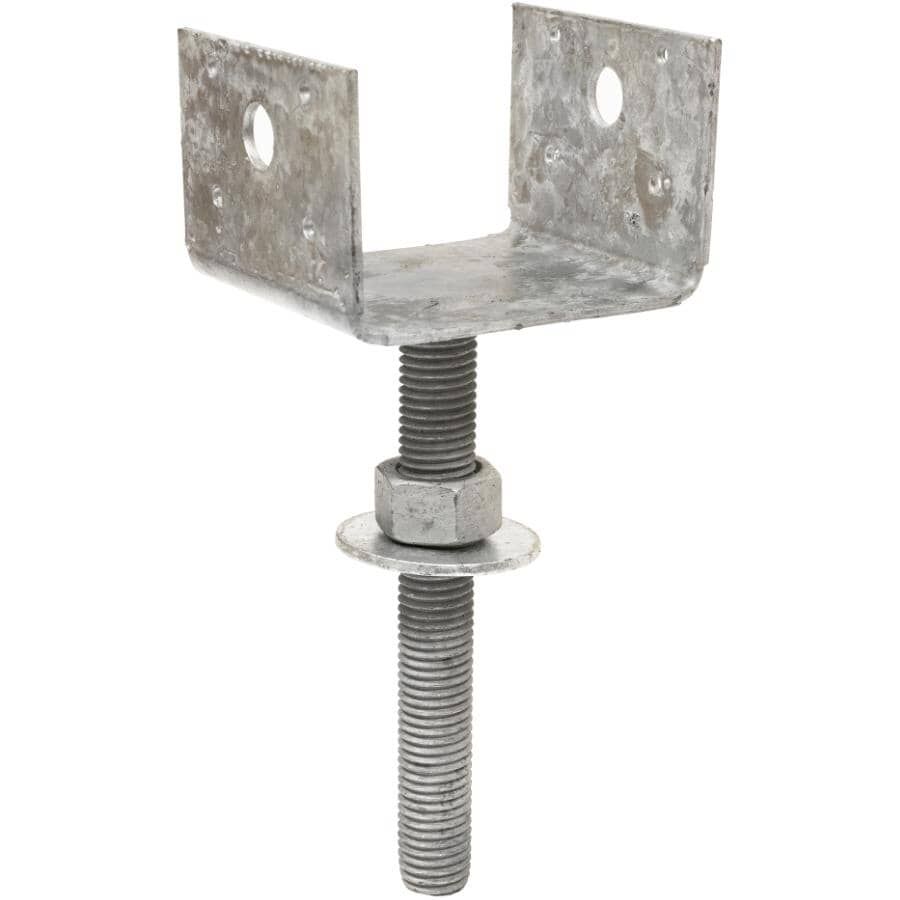 4x4" Galvanized Elevated Post Base at New Canadians Lumber | Brackets
