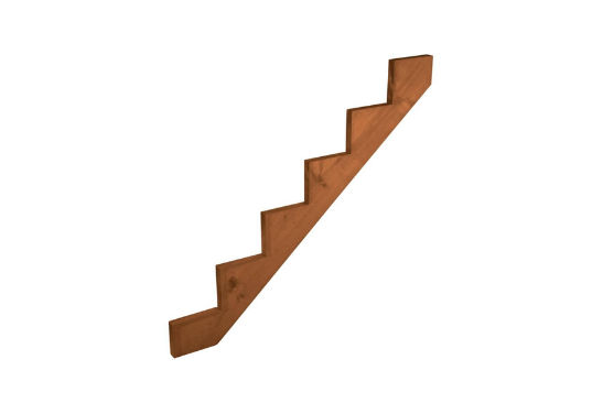 6-Step Sienna PT Stair Stringer at New Canadians Lumber | PT Stair Stringer