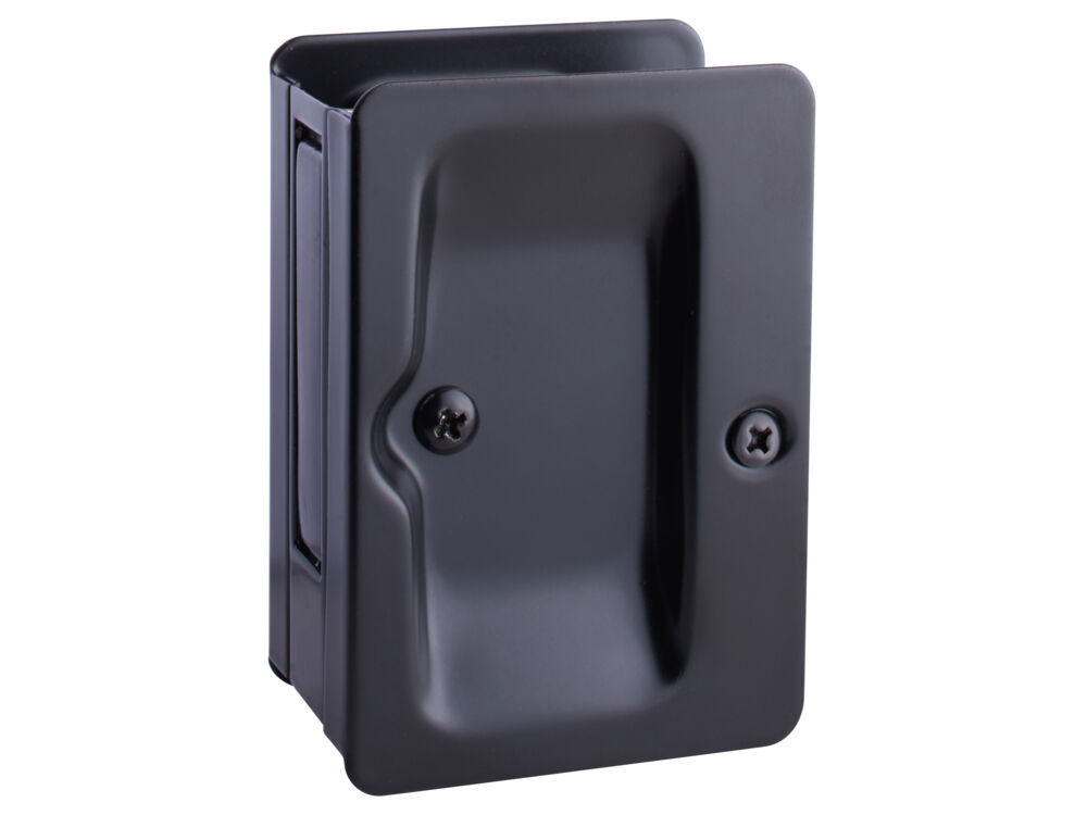 Taymor Pocket Door Pass. - Black at Monaghan Lumber | Handles & Hinges