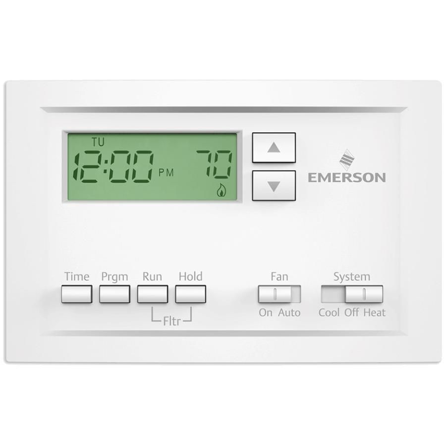 EMERSON Programmable Single Stage Thermostat with 5-1-1 Scheduling at ...