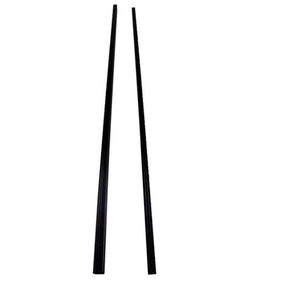 Black T-Top 6' x 36" Vinyl Line Round 3/4" Level Rail Kit White (71-1/2 ...