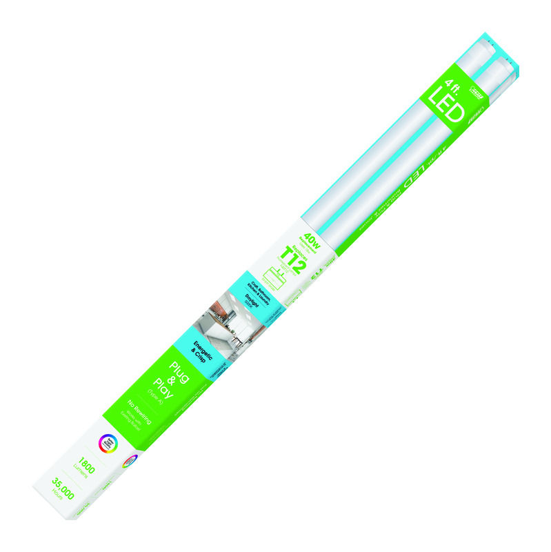 Feit Electric T12 Daylight 48in. G13 (Medium Bi-Pin) Linear LED Bulb 40 ... Feit Electric T12 Daylight 48in. G13 (Medium Bi-Pin) Linear LED Bulb 40 ...