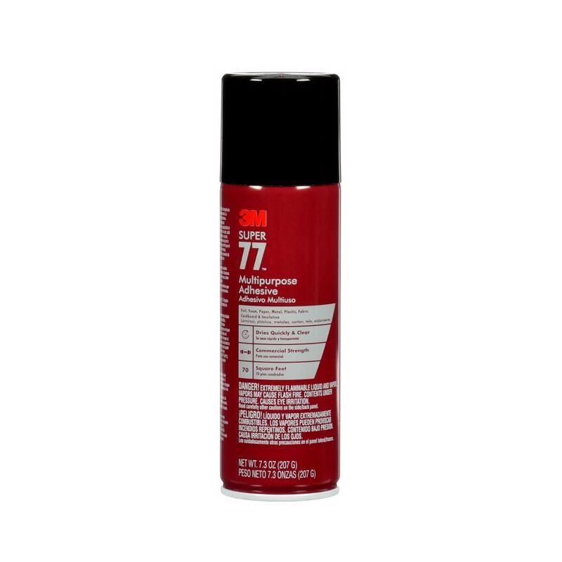 3M Super 77 Medium Strength Adhesive, 7.3 oz at Jaeger Lumber | 3M ...