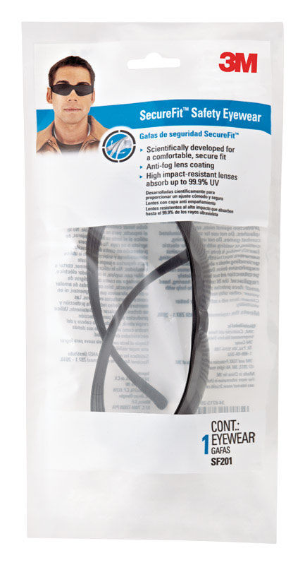 3M Tinted Lens Black Frame SecureFit Anti-Fog Safety Glasses (1 pc) at ...