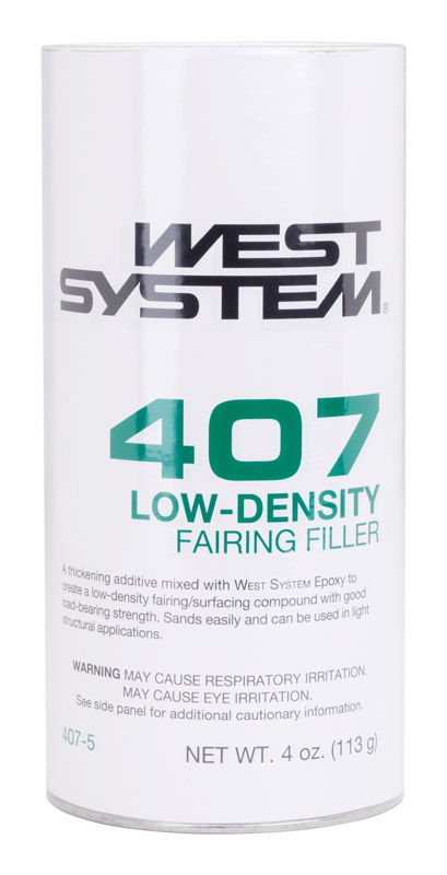 West System 407 Filler Medium Strength Microfibers Fairing Filler 4 oz ...