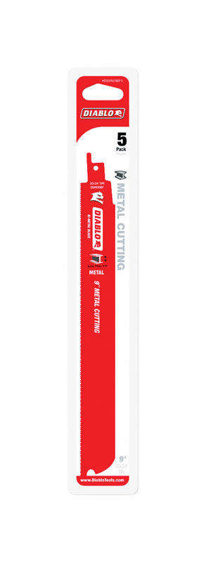 Diablo DS0920BF5 Steel Demon 9" 20/24TPI 5 Pack Reciprocating Blade at ...
