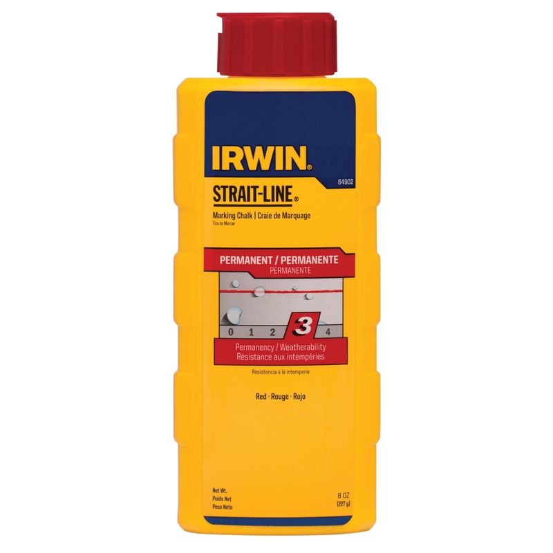 Irwin Strait-Line 8 oz Permanent Marking Chalk (Red, 1 pk) at Jaeger ...