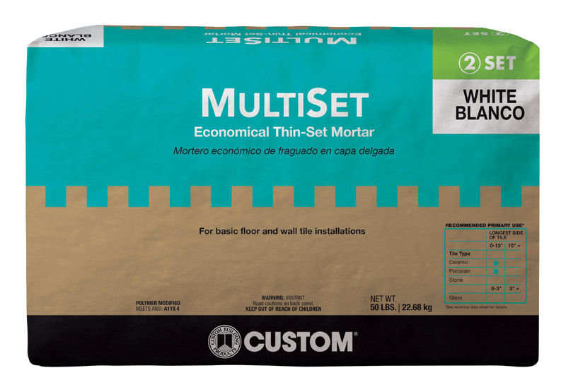 CBP MultiSet White Modified Thinset Mortar 50 lb at Jaeger Lumber | Other Paint Sundries
