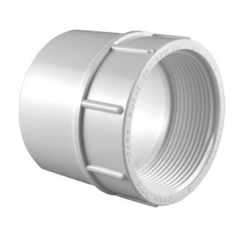 Charlotte Pipe Schedule 40 1-1/4" Slip x 1-1/4" D FPT PVC Pipe Adapter ...