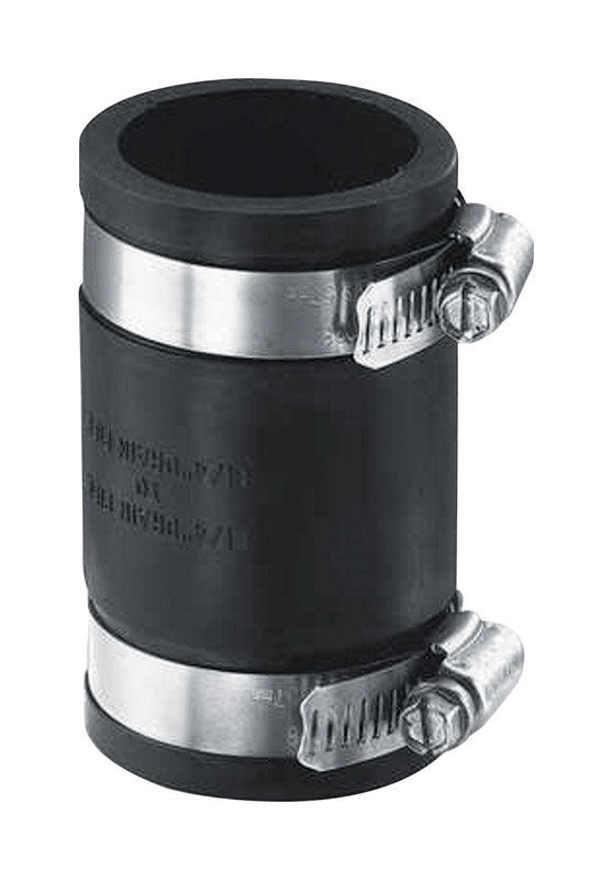 Fernco Schedule 40 2 in. Hub each x 2 in. D Hub PVC Flexible Coupling ...