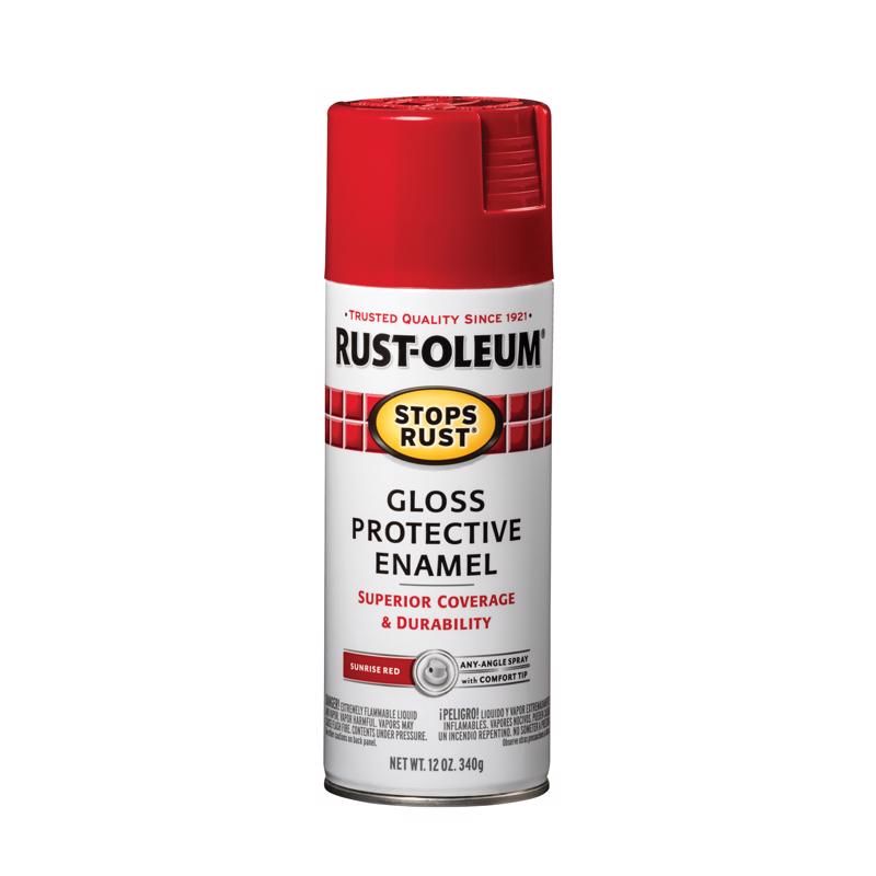 Rust-Oleum Stops Rust Gloss Sunrise Red Spray Paint 12 oz at Jaeger ...