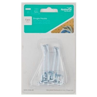 2" Single Peg Board Hooks Pack of 4 at Ashby Lumber | Peg Board ...