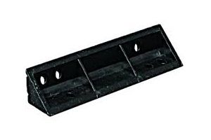 3" x 3/4" Corner Brace, Black at Ashby Lumber | Iron Brackets Acq Black